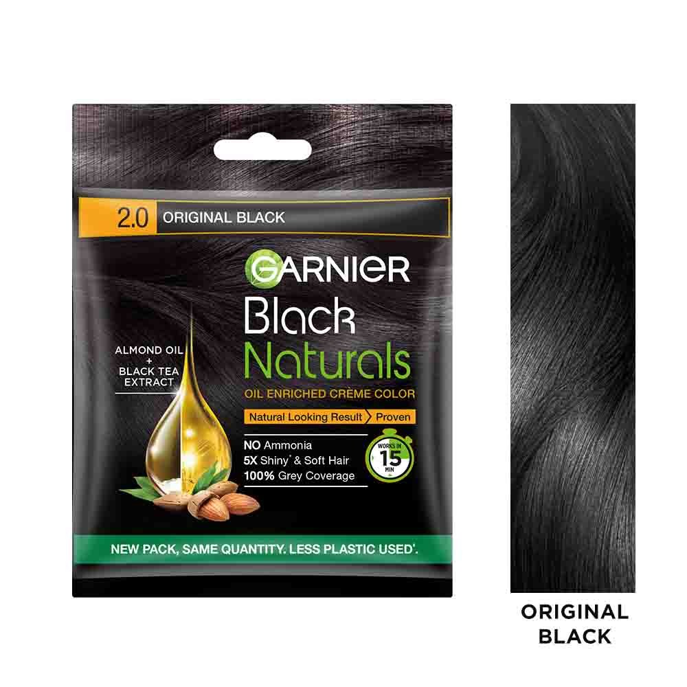 Garnier Black Naturals Hair Color Shade 2.0 Original Black