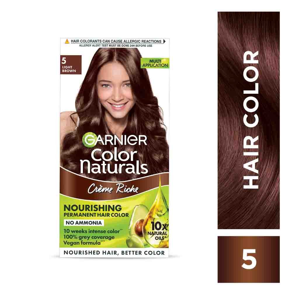 Buy Garnier Color Naturals Shade 5 Light Brown Hair Color at Best Price ...
