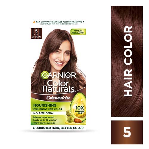 Buy Garnier Color Naturals Shade 5 Light Brown Hair Color at Best Price ...