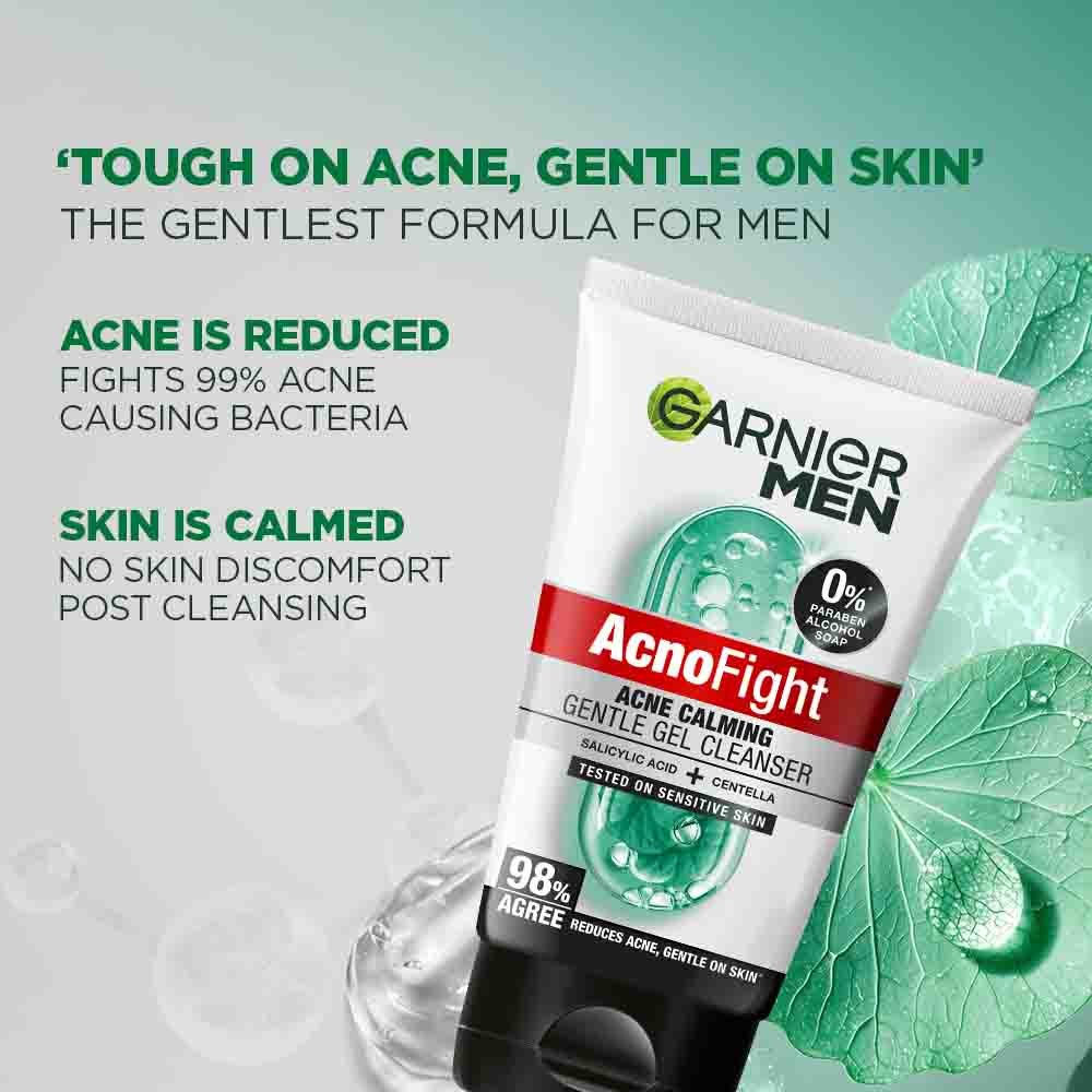 Garnier Men Acno Fight Gentle Cleanser | Deep Clean Face Wash