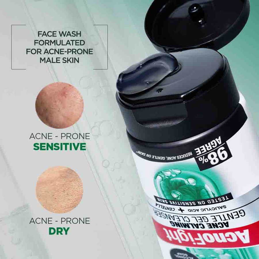 Garnier Men Acno Fight Gentle Cleanser | Deep Clean Face Wash