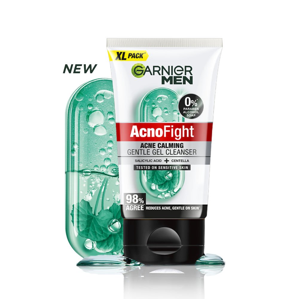 Garnier Men Acno Fight Gentle Cleanser | Deep Clean Face Wash
