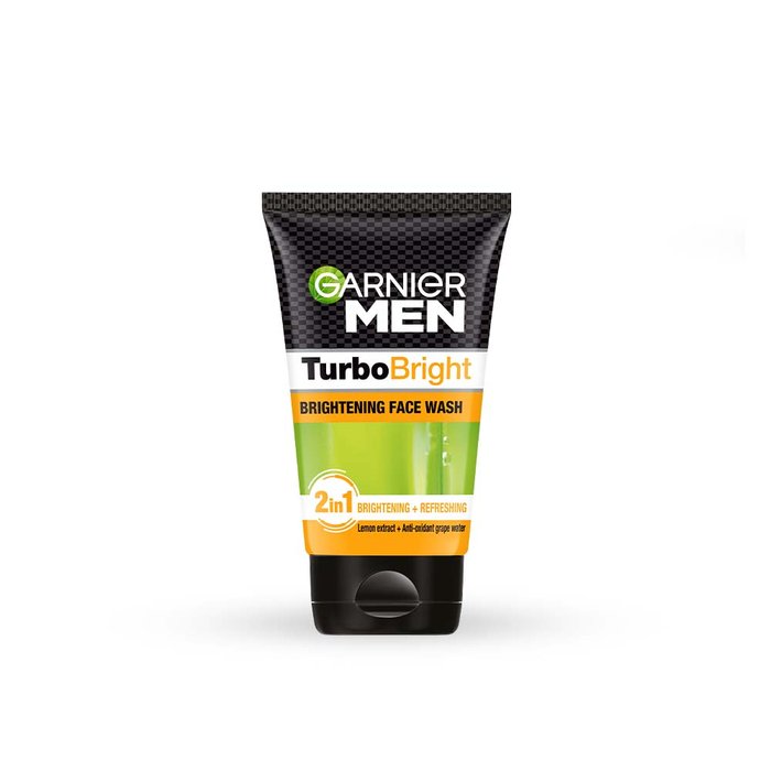 Garnier Men Turbo Bright Brightening Face Wash - Best Facewash For Men