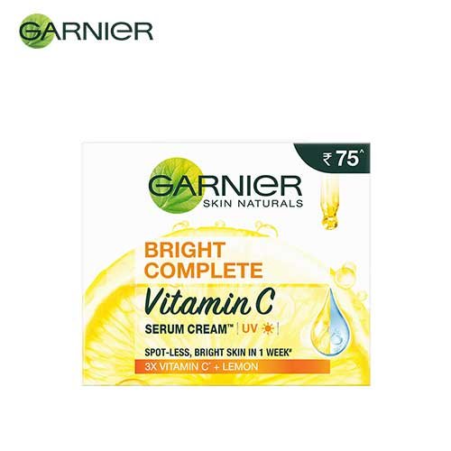 Garnier Bright Complete Vitamin C Serum Cream UV | Moisturizing Face Cream