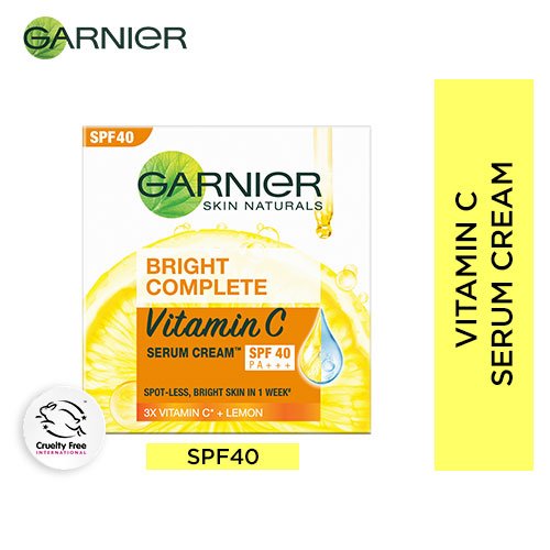 Garnier Bright Complete Vitamin C Serum Cream with SPF40/PA ...