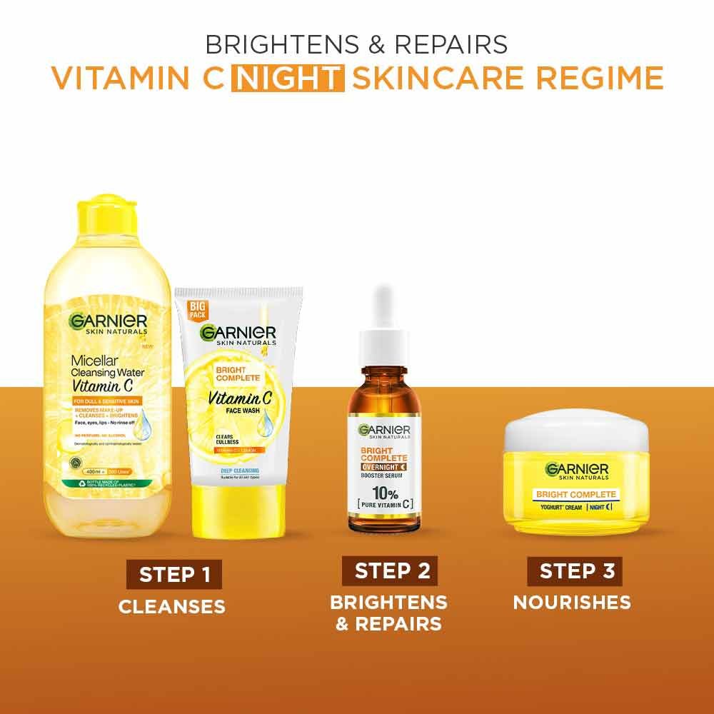 Garnier Bright Complete Overnight Vitamin C Serum 10% Vit C