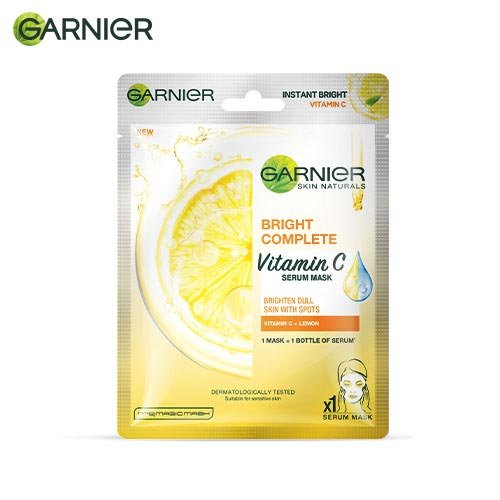 Buy Garnier Bright Complete Serum Sheet Mask | Garnier India