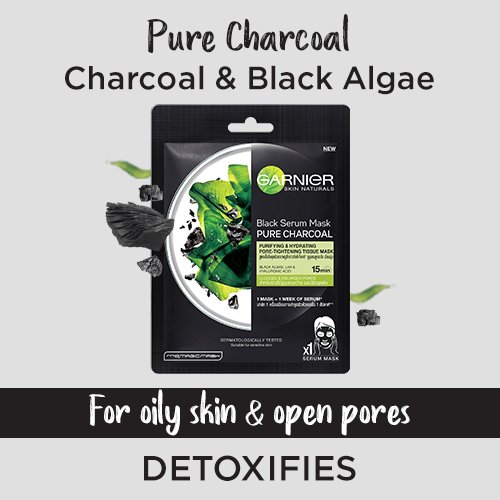 Buy Garnier Charcoal Serum Sheet Mask At Best Price On Garnier India