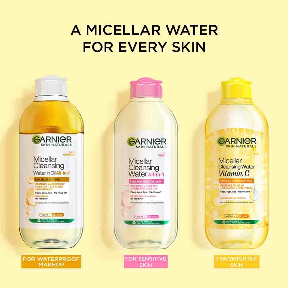 Shop Garnier Oil Infused Micellar Water for Makeup Removal
