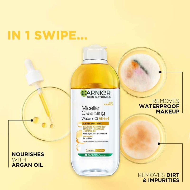 Buy Garnier Micellar Oil Infused Cleansing Water | Waterproof Makeup ...