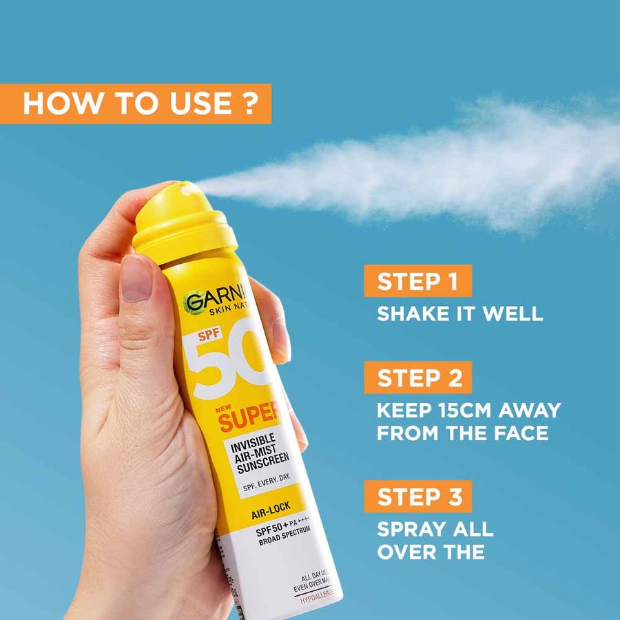 Buy Garnier Super UV Invisible Air-mist Sunscreen Spray